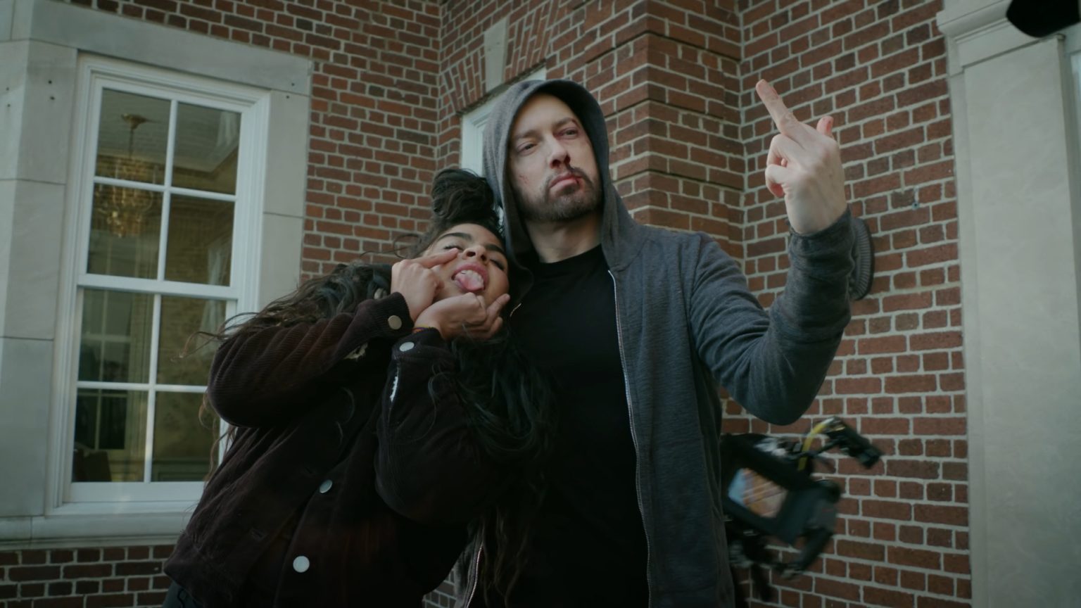 Eminem shared the secret of his middle finger