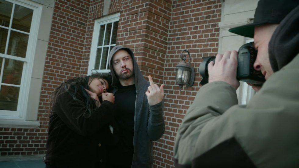 Eminem shared the secret of his middle finger