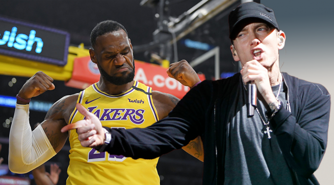 Watch LeBron James Rapping Along with Eminem — “Till I Collapse”