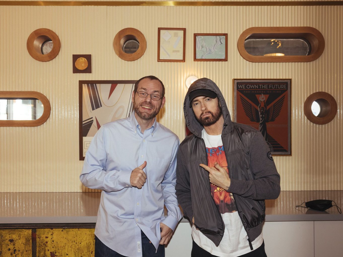 Eminem Shares Photos From Mom’s Spaghetti Opening