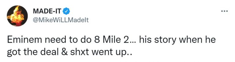 Producer Urges Eminem to Make 8 Mile Sequel