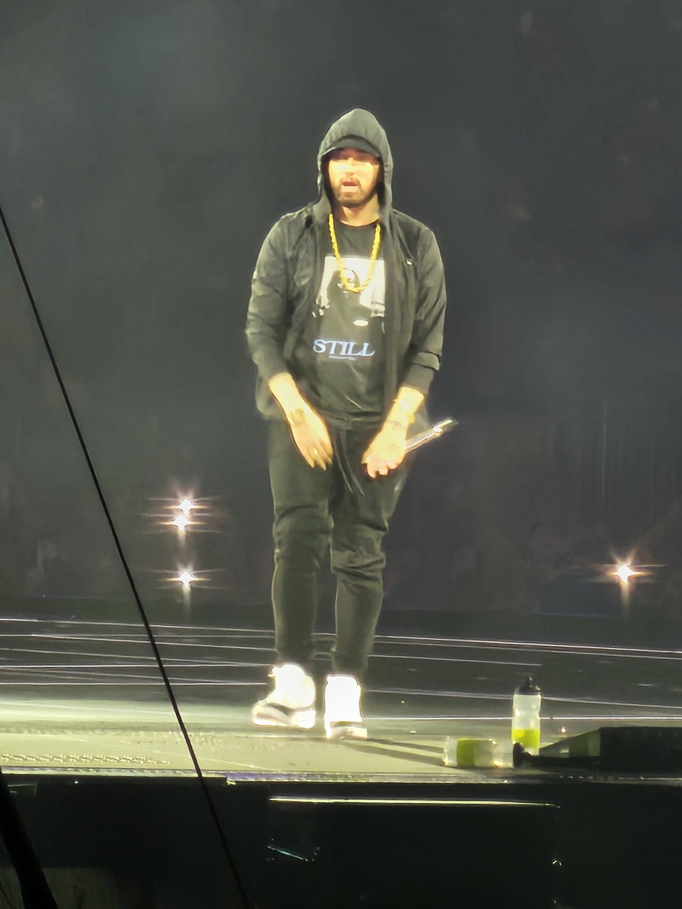Eminem Promotes GRIP’s New Album From Stage