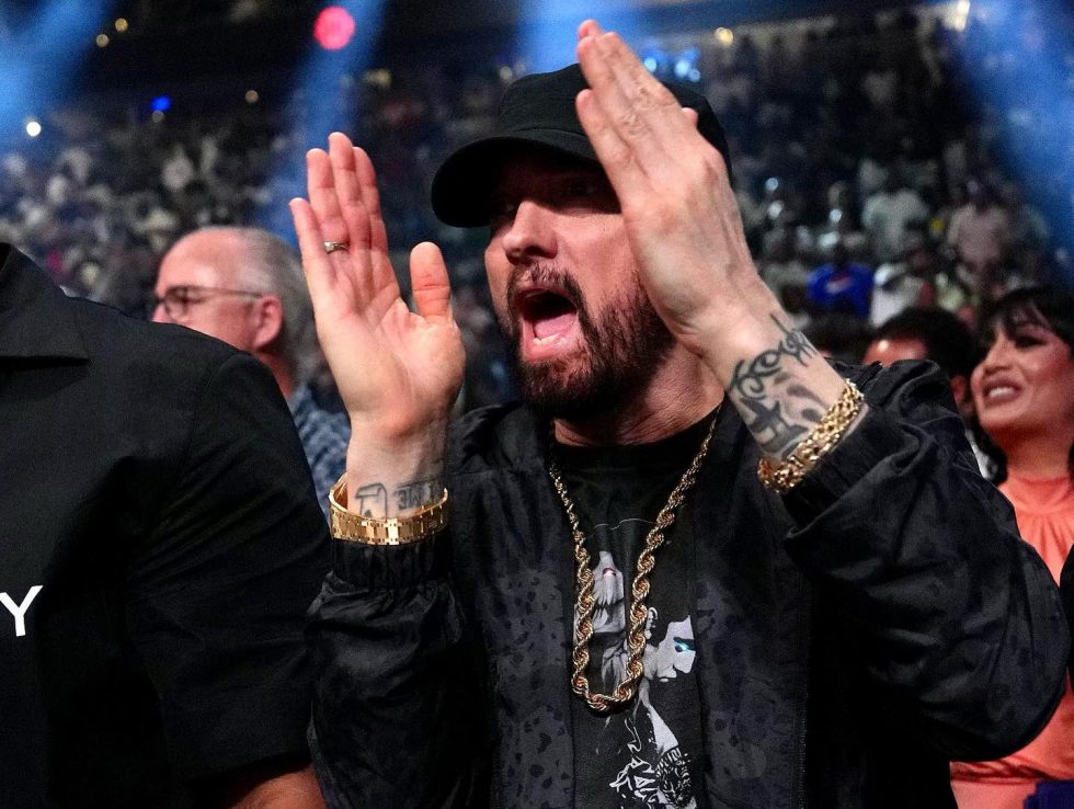 Eminem Came to Las Vegas to Walk Crawford to Ring