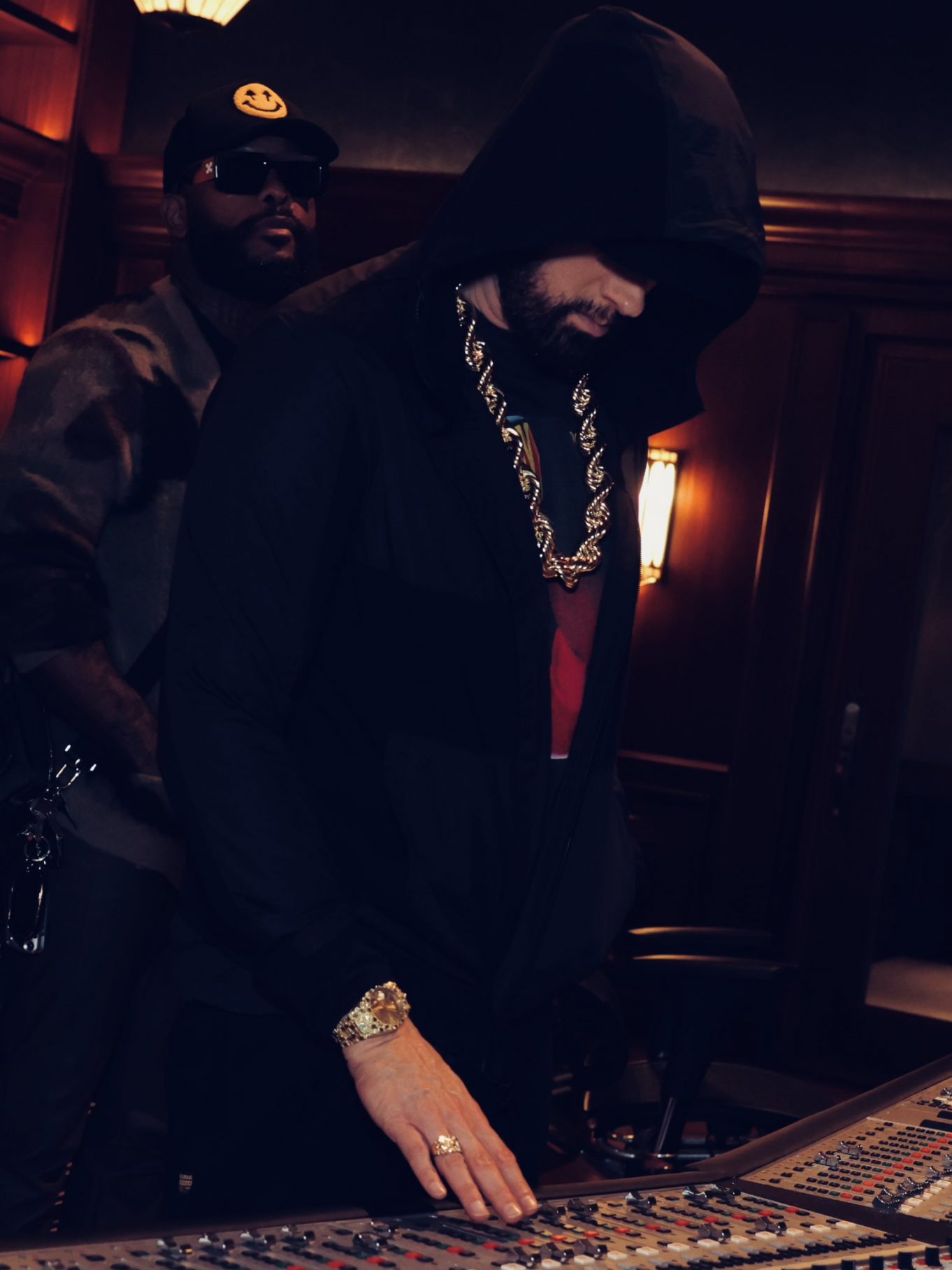 Eminem Pictured in Record Studio in Riyadh