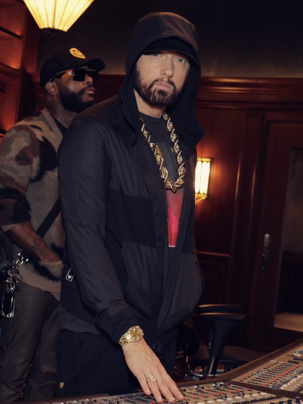 Eminem Pictured in Record Studio in Riyadh
