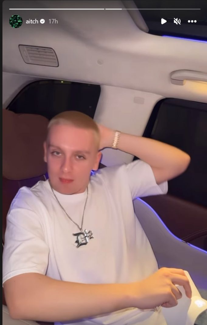 Aitch Dressed Up As Eminem for Halloween