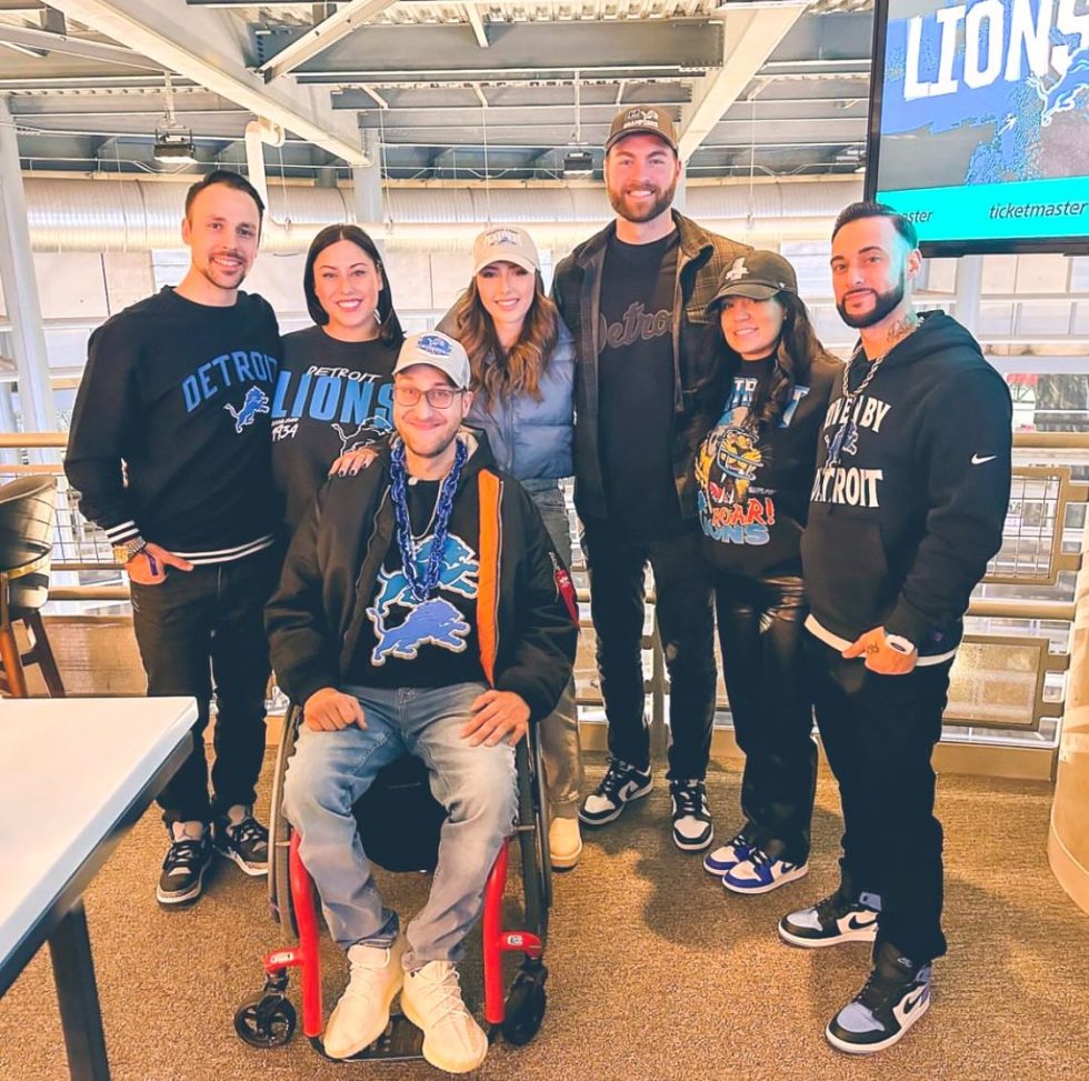 Eminem Attended Lions Playoff With Friends and Family