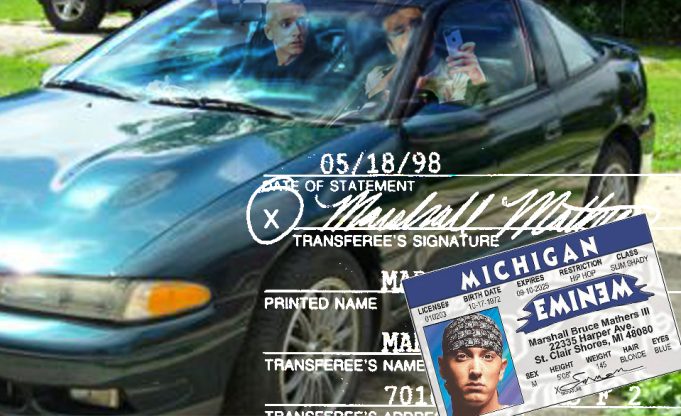 The Amazing Music Auction Is Selling Eminem-Signed 1998 Car Purchase ...