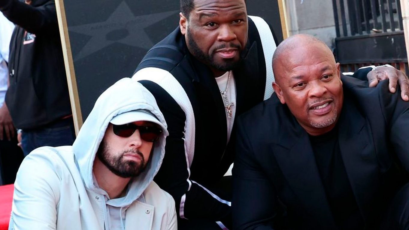 Dr. Dre Gets His Hollywood Walk of Fame Star Surrounded by Eminem, 50 ...