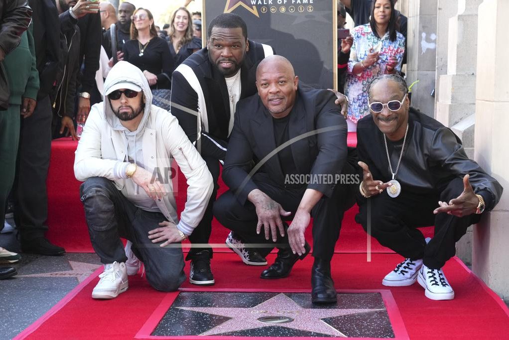 Dr. Dre Gets His Hollywood Walk of Fame Star Surrounded by Eminem, 50 ...