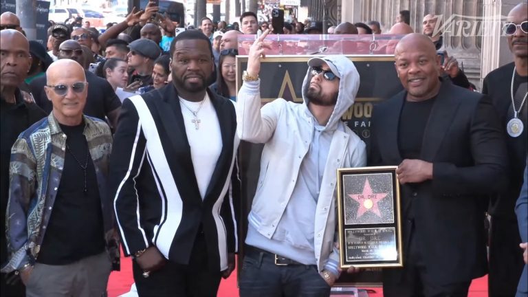 Dr. Dre Gets His Hollywood Walk of Fame Star Surrounded by Eminem, 50 ...