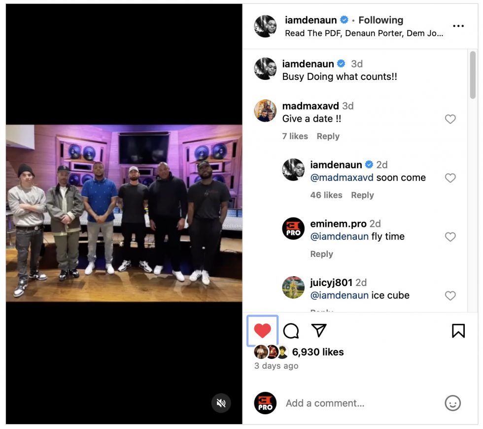 Mr. Porter Fuels Eminem Album Hype with Cryptic Response