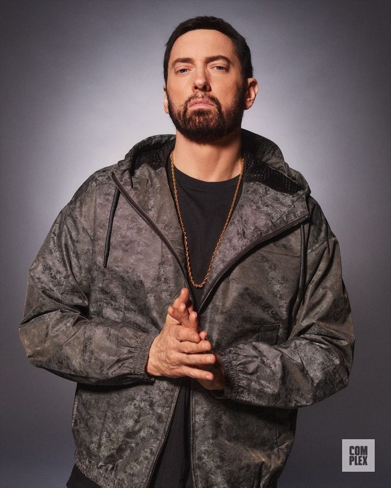 Eminem Meets Slim Shady Face to Face in New Photoshoot