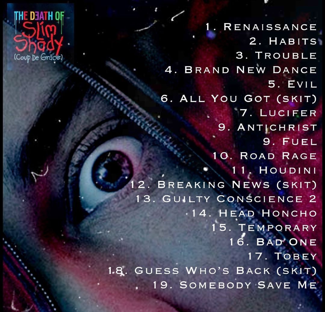 Eminem — “The Death of Slim Shady (Coup de Grâce)” Tracklist is Published