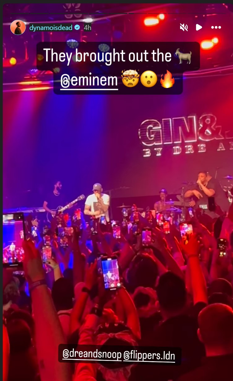 Dynamo Praises Magic of Eminem Surprise Show