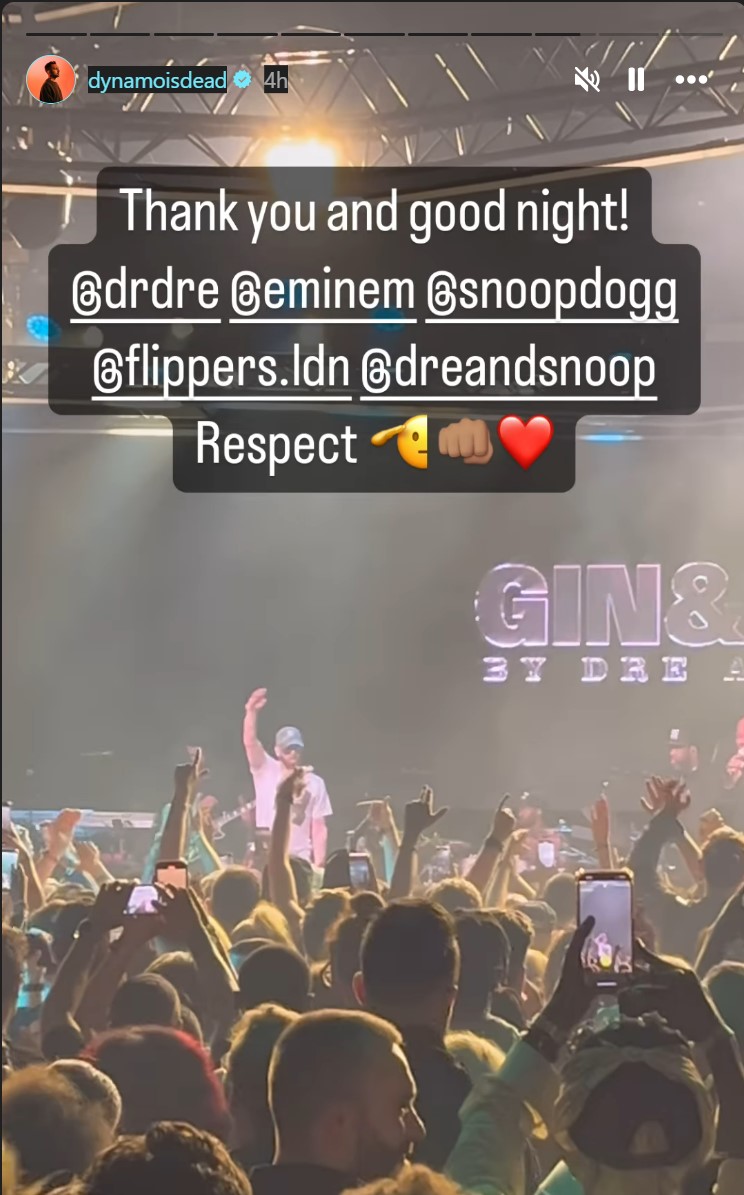 Dynamo Praises Magic of Eminem Surprise Show