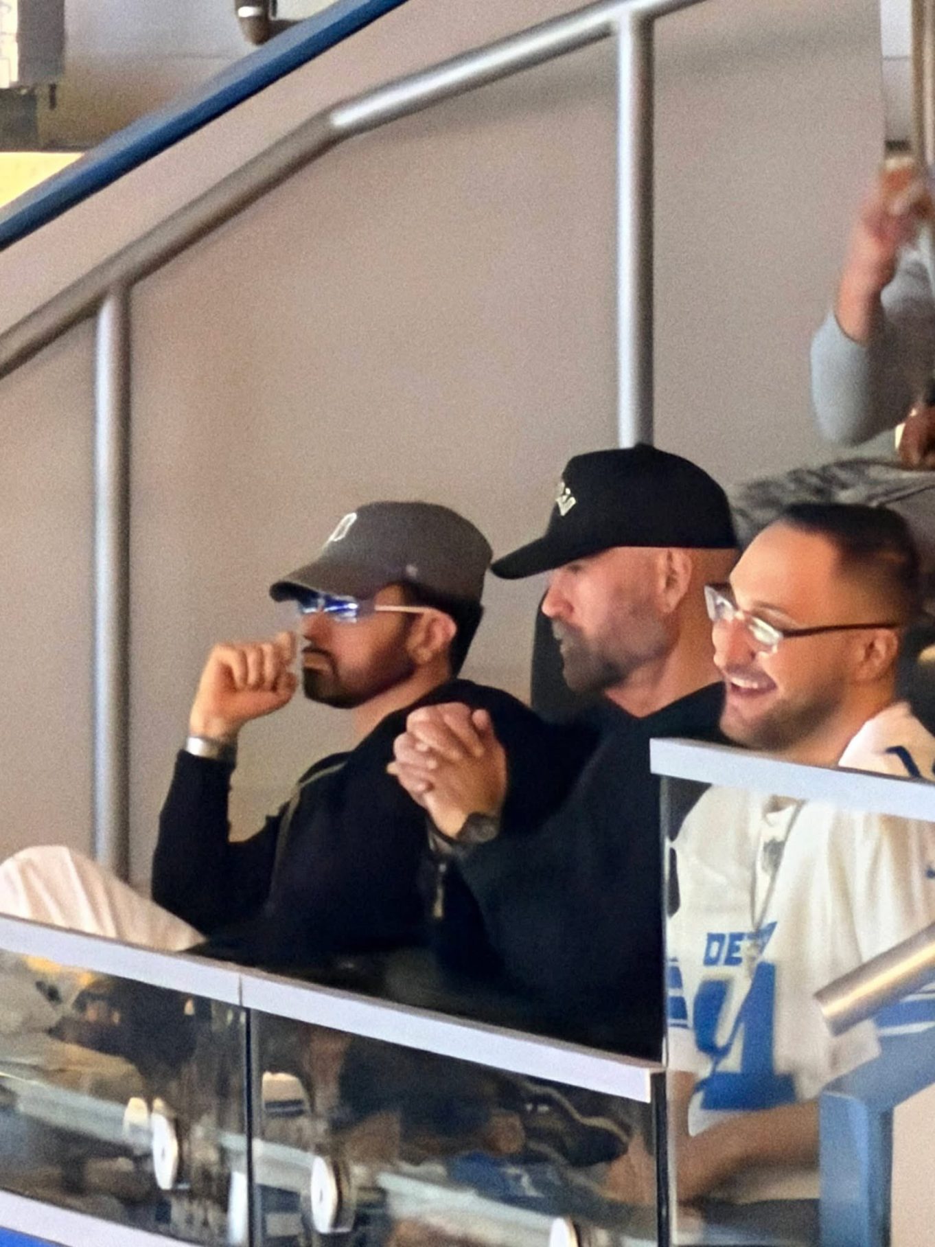 Eminem Attends Lions vs Steelers Game at Ford Field