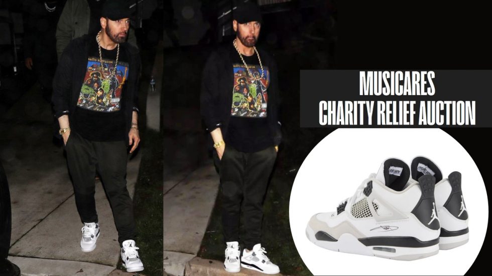 Eminem Auctions Signed Sneakers to Help Artists in Need